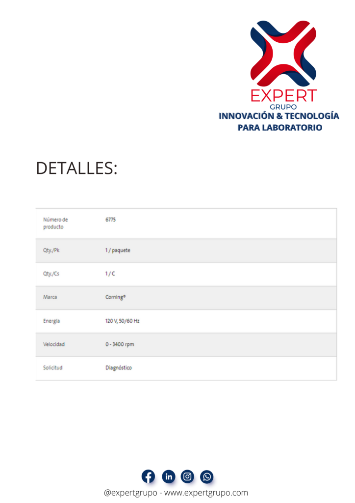 MEZCLADOR VORTEX CORNING CON CABEZAL DETUBO ESTANDAR 120V – Expert Grupo